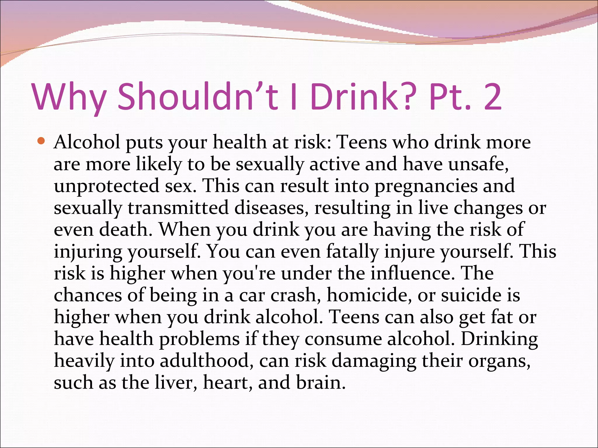 Josh alcohol awareness | PPT | Substance Abuse | Diseases and Conditions