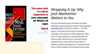 Josh Manheimer: About, Career & Bio ..... | PPT