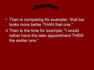 Then or Than | PPT