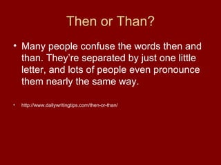 Then or Than | PPT