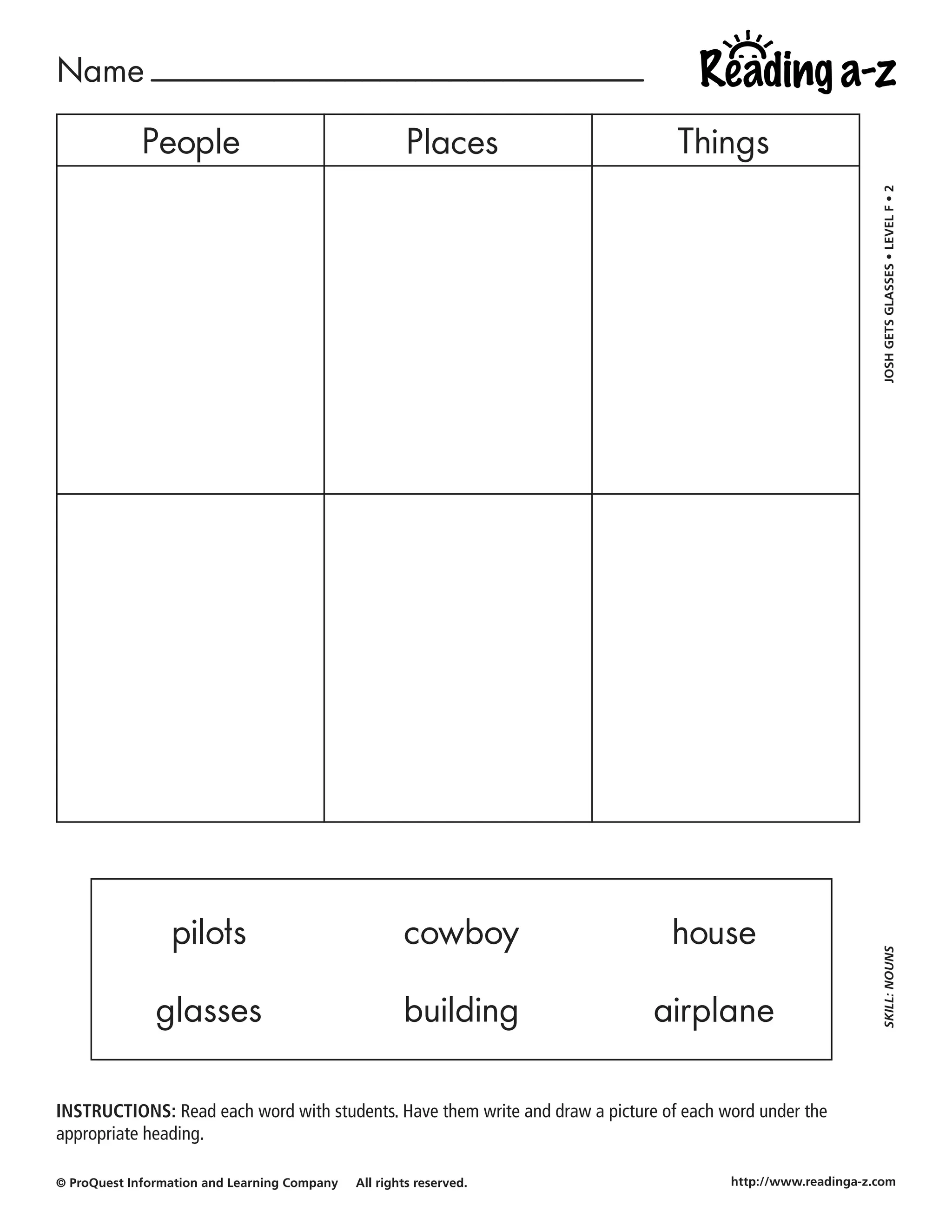 Josh gets glasses (reading comprehension) | PDF