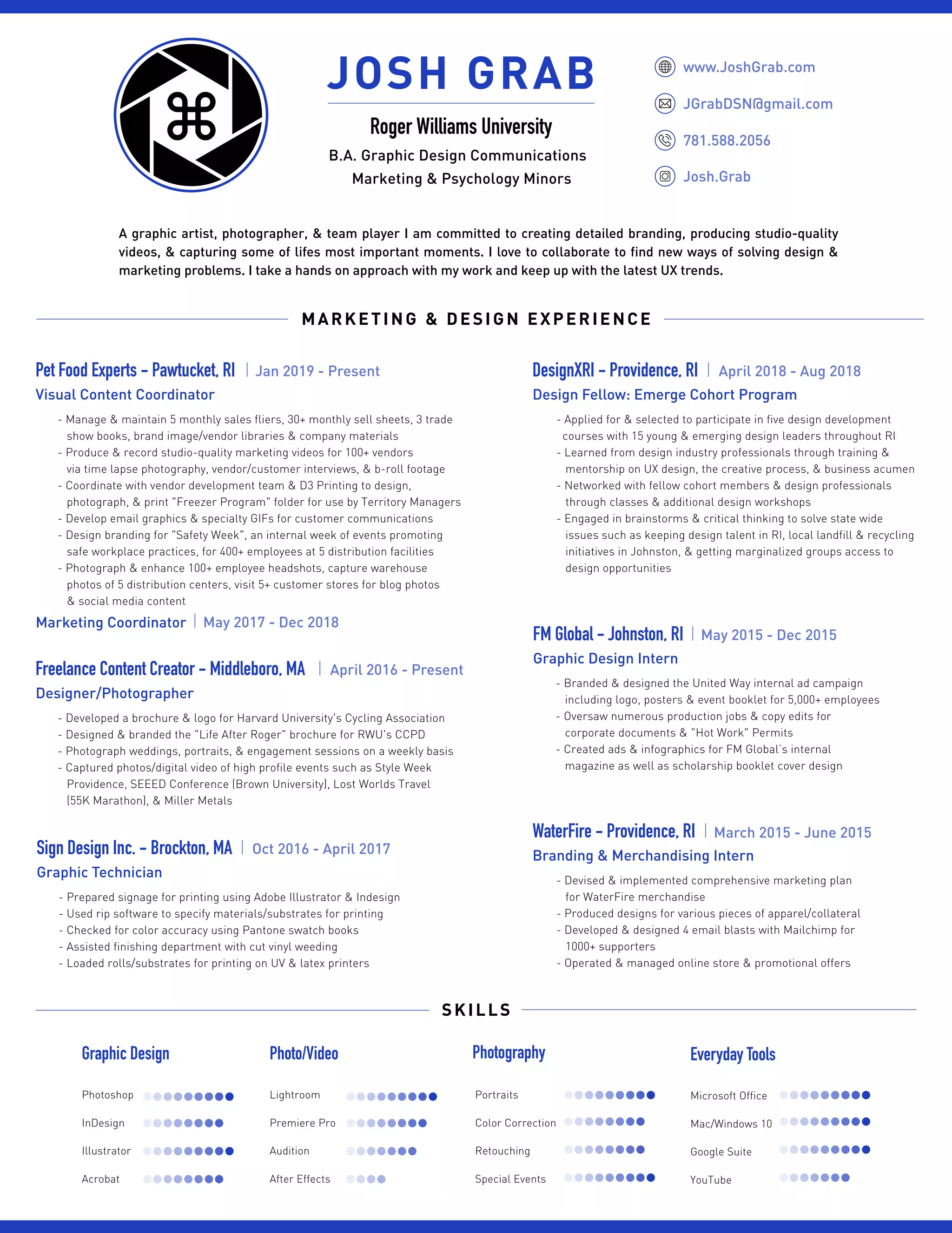 Josh Grab - Design Resume | PDF