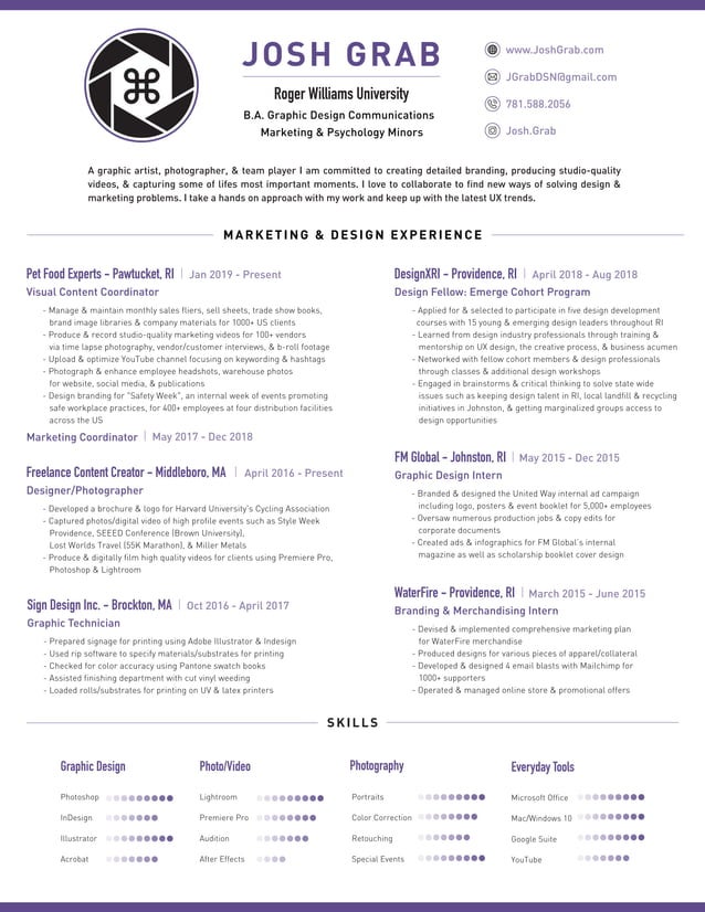Josh Grab - Design Resume | PDF