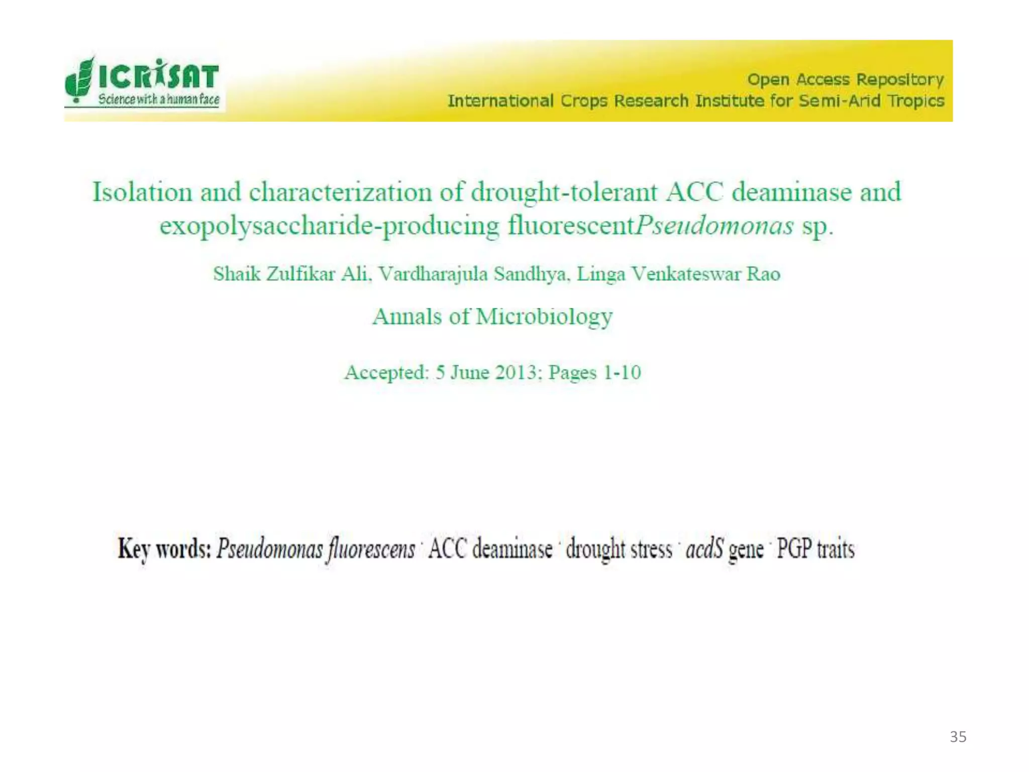 PGPR and its role in crop plants | PPTX