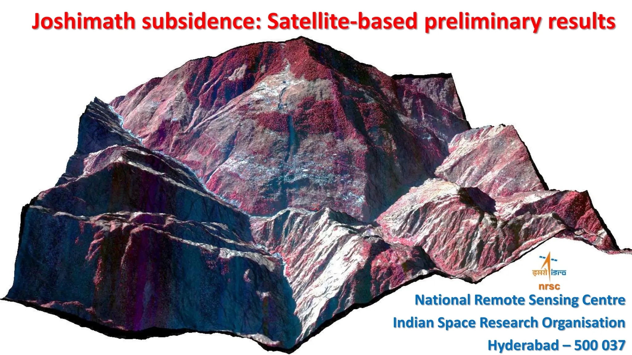 Joshimath_landslide_11Jan2023_ISRO telemtery data | PDF