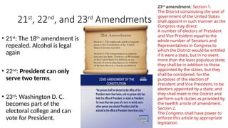 United States Bill of Rights/Constitution Lesson.pptx