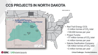 FIRST WAVE OF INCENTIVE-DRIVEN CCS PROJECTS PERMITTED IN NORTH DAKOTA ...