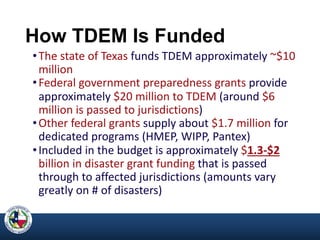KEYNOTE: Josh Roberts - Texas Division of Emergency Management | PPT