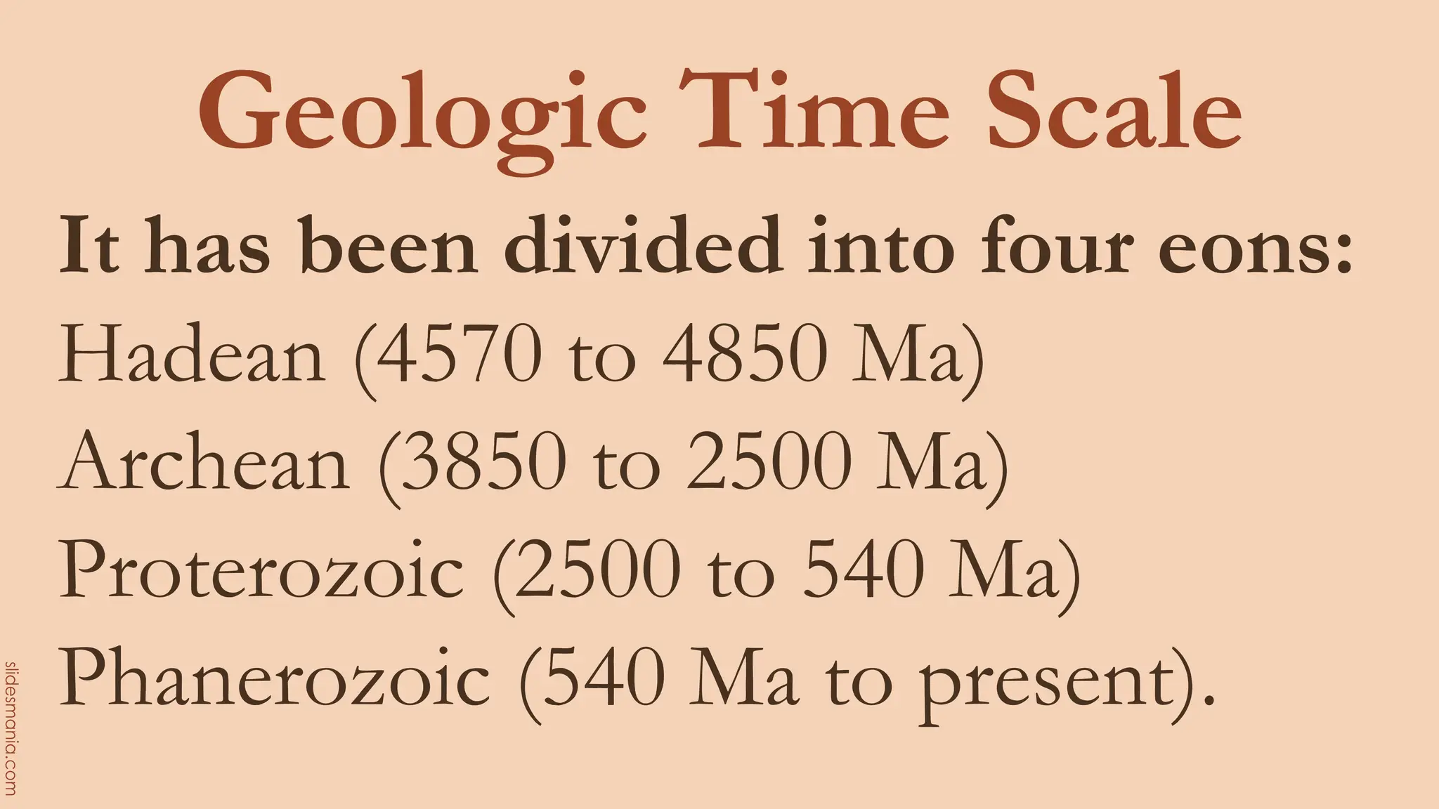 Determining Geologic Time Scale using Absolute and Relative Dating ...