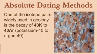 Determining Geologic Time Scale using Absolute and Relative Dating ...