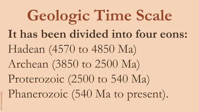 Determining Geologic Time Scale using Absolute and Relative Dating ...