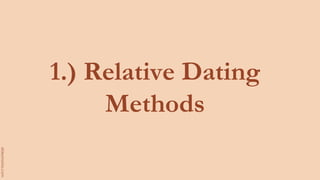 Determining Geologic Time Scale using Absolute and Relative Dating ...