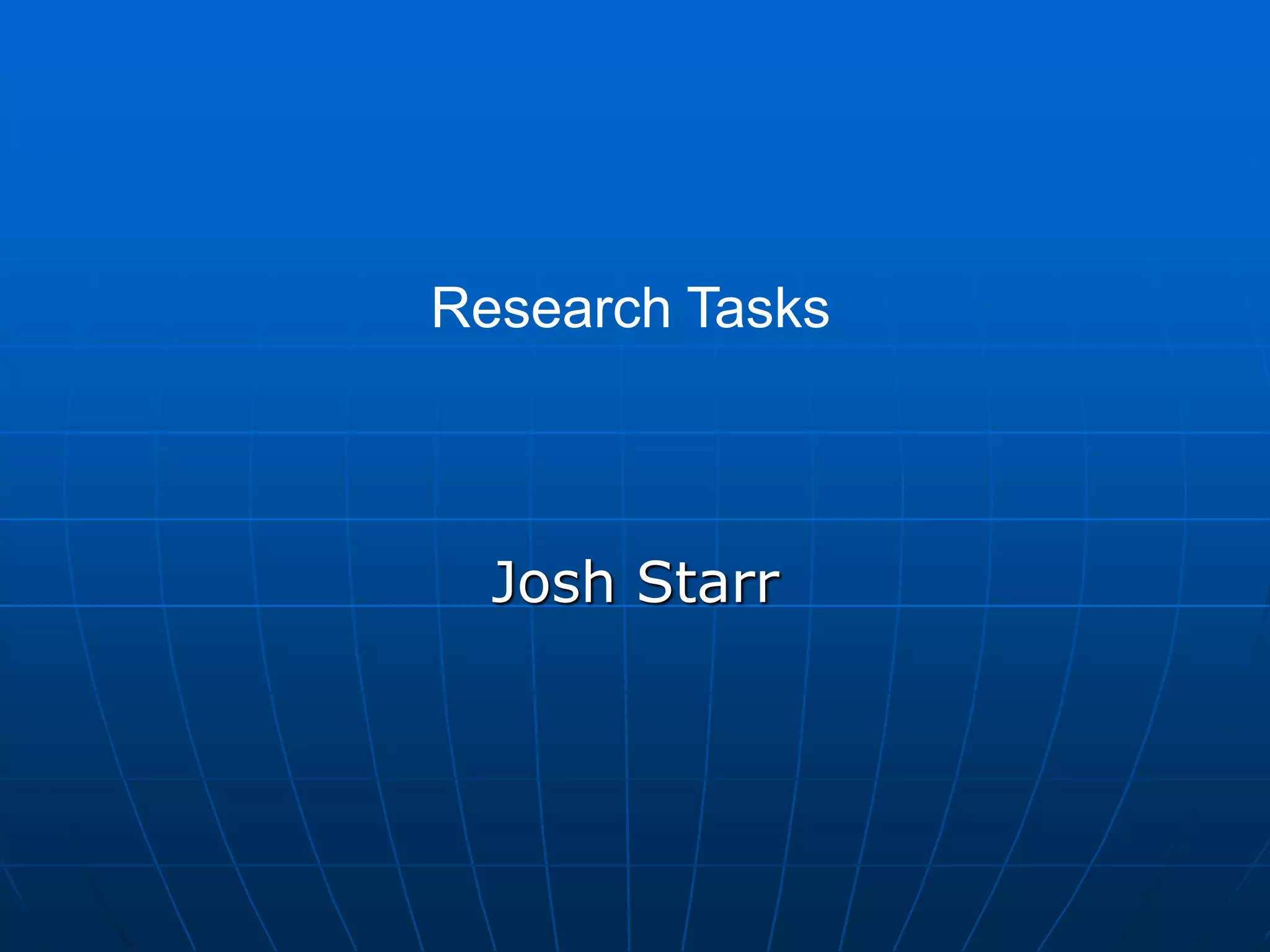 Josh starr audience research | PDF
