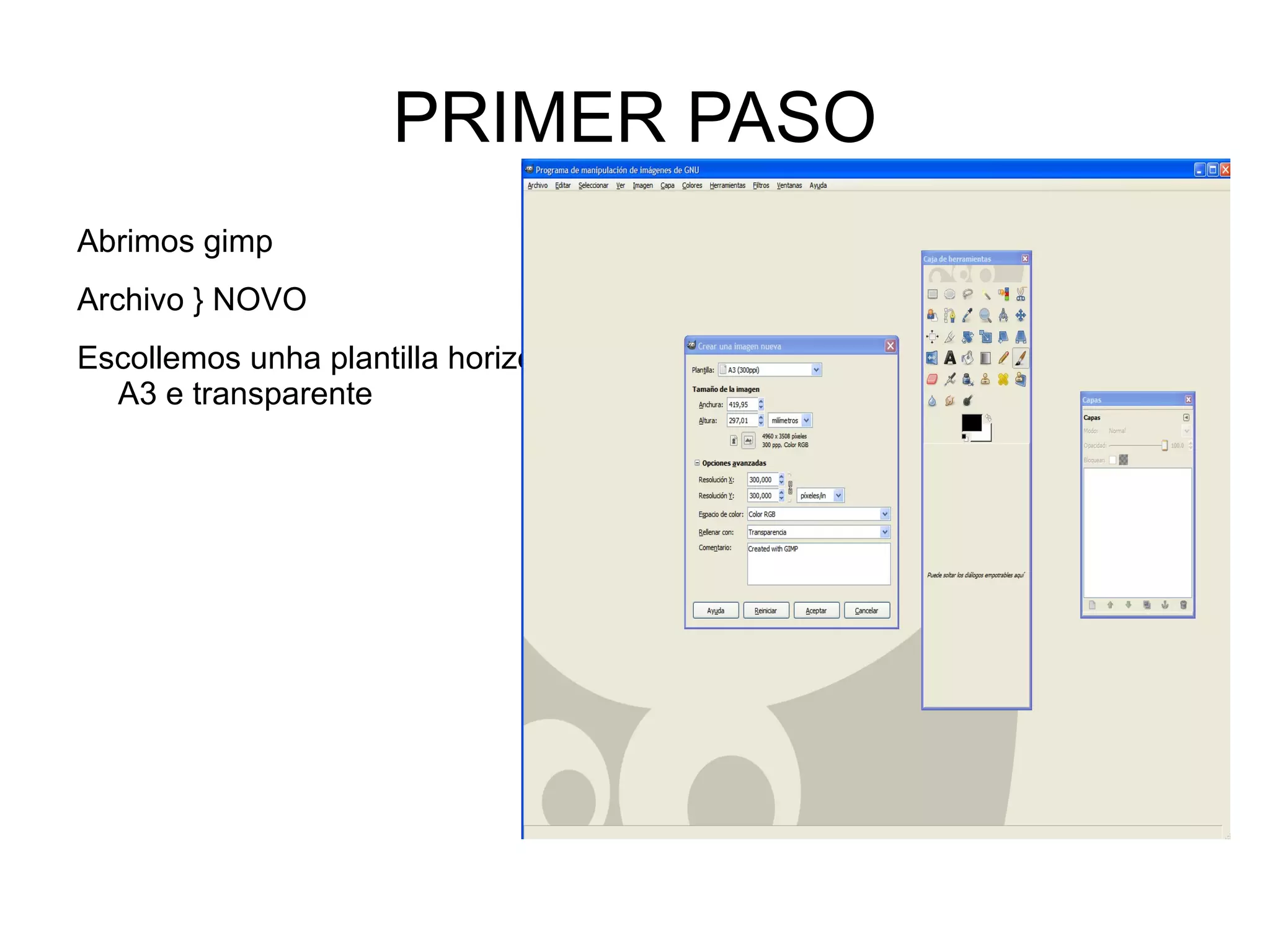 como hacer un potato con gimp | ODP