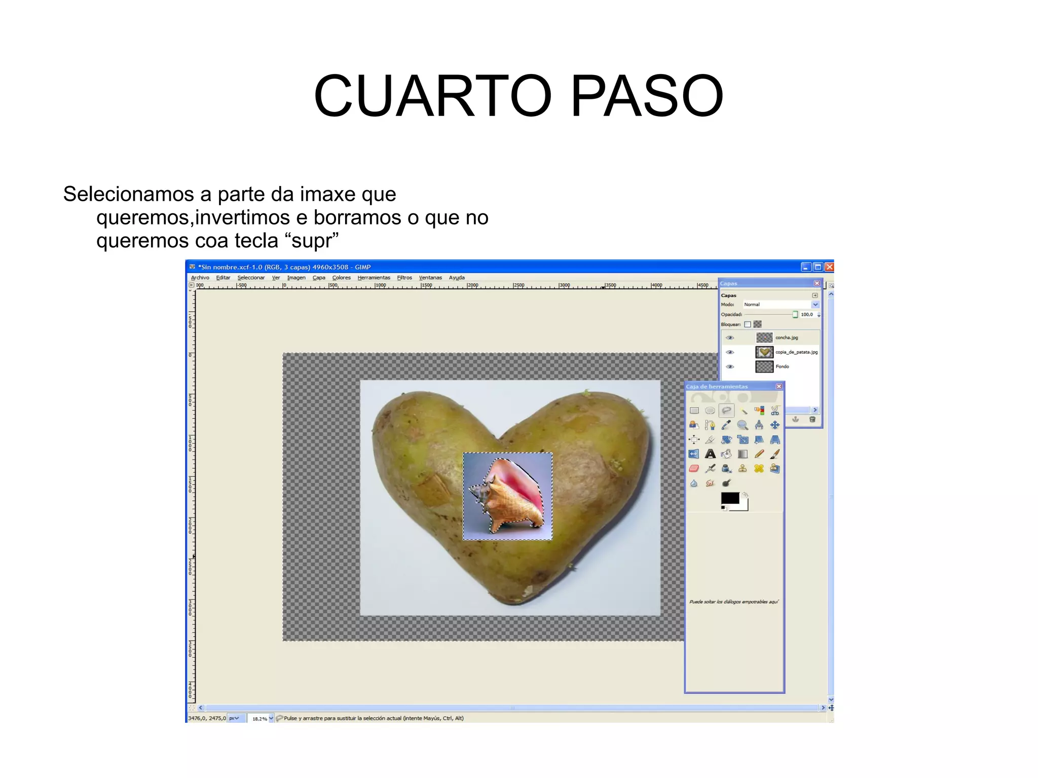 como hacer un potato con gimp | ODP