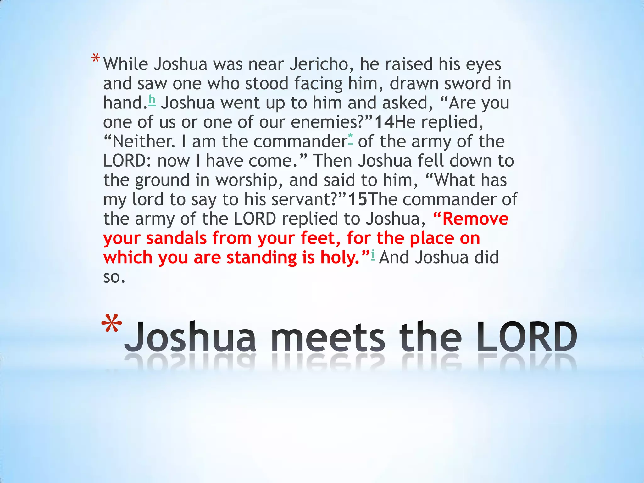 Joshua | PPTX