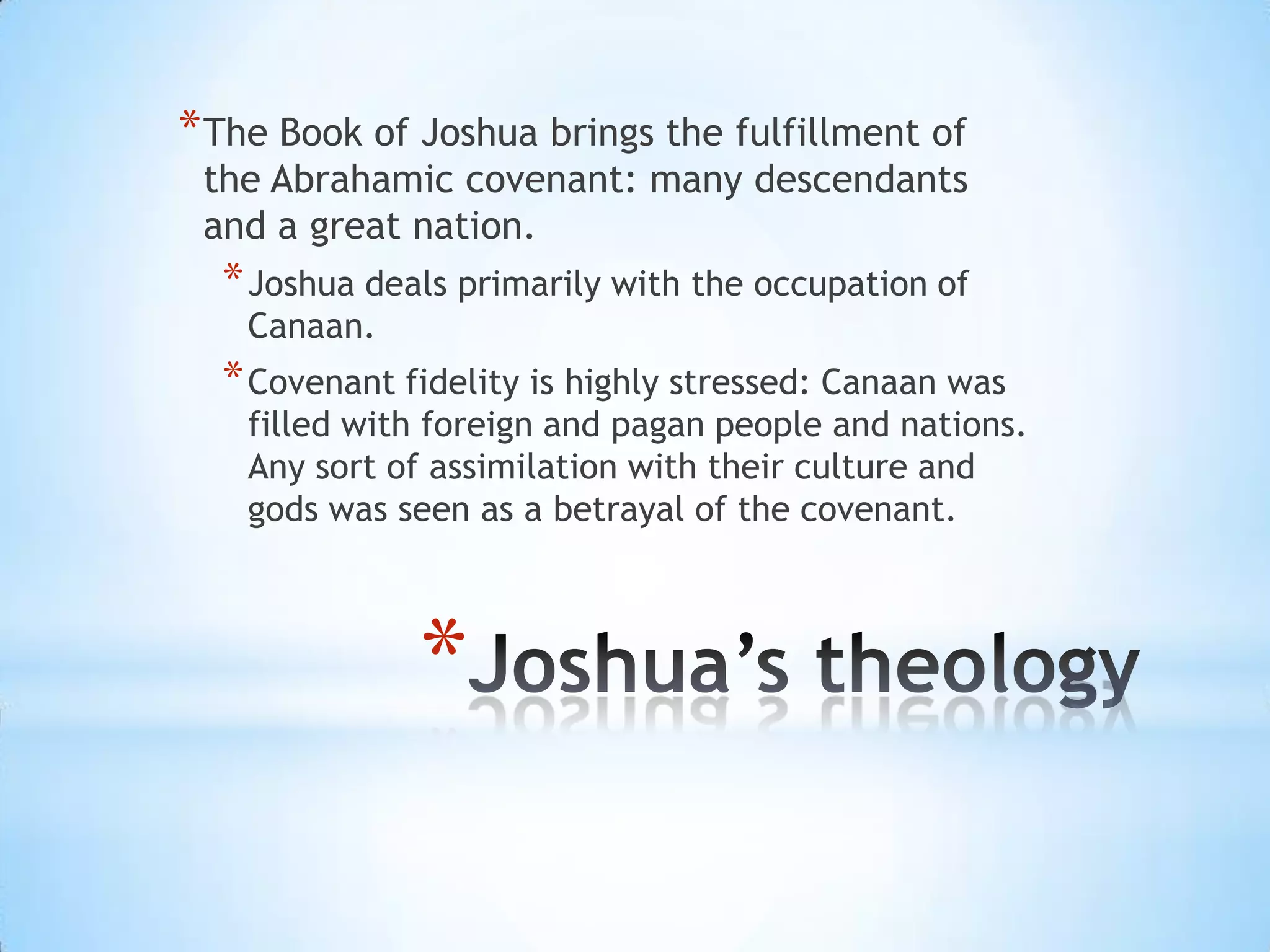 Joshua | PPTX