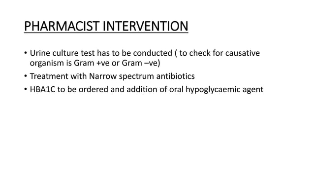 Urinary Tract infection: Case study | PPT | Free Download
