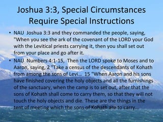 Joshua 3-4, Crossing The Jordan, | PPTX