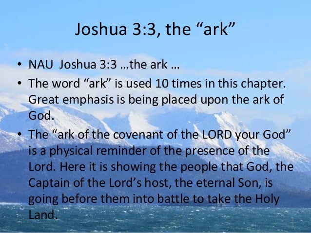 Joshua 3-4, Crossing The Jordan,