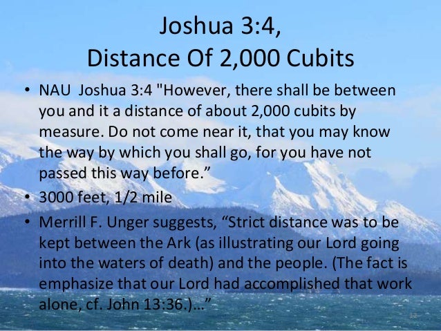 Joshua 3-4, Crossing The Jordan,
