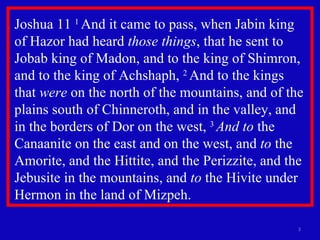 Joshua 11a | PPT