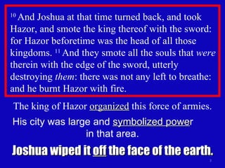 Joshua 11b | PPT | Christianity | Religion & Spirituality