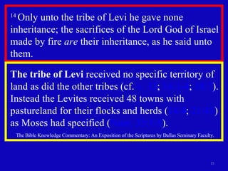 Joshua 12 13 Summary Lesson | PPT
