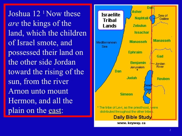 Joshua 12 13 Summary Lesson | PPT