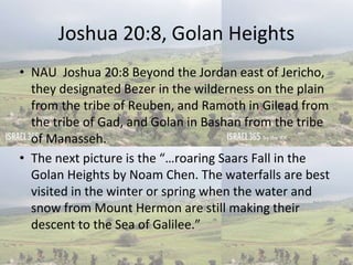 Joshua 20-22, Cities Of Refuge; LORD’s Promises not failed; land not ...