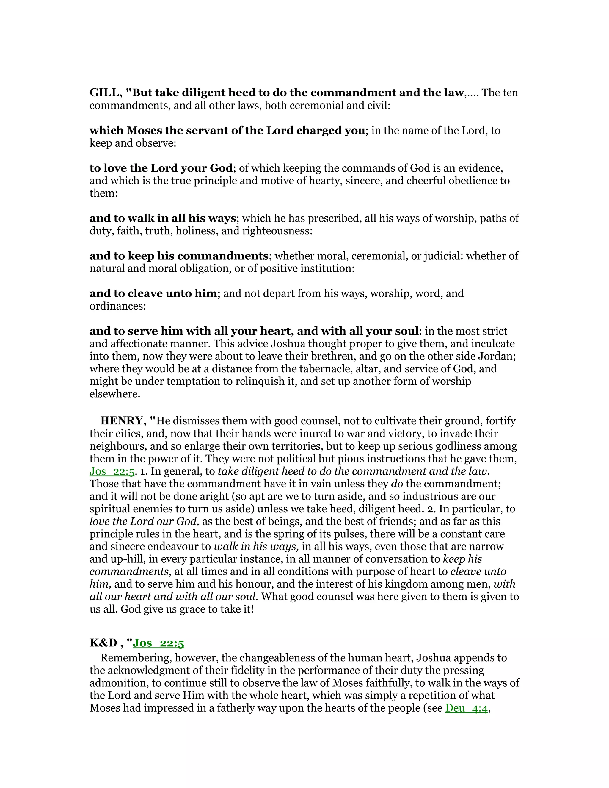 Joshua 22 commentary | PDF