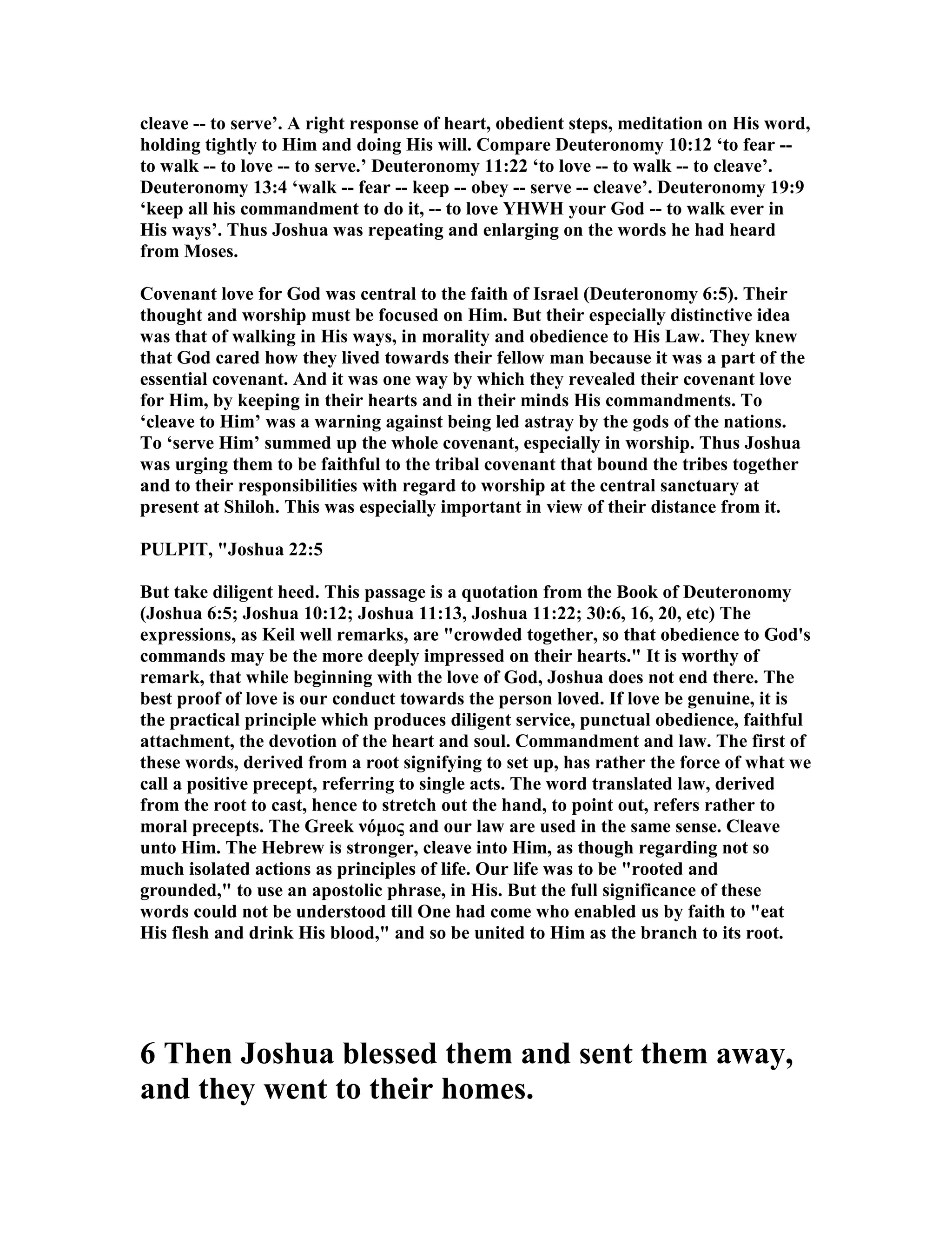 Joshua 22 commentary | PDF