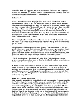Joshua 4 commentary | PDF