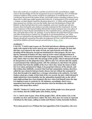 Joshua 4 commentary | PDF