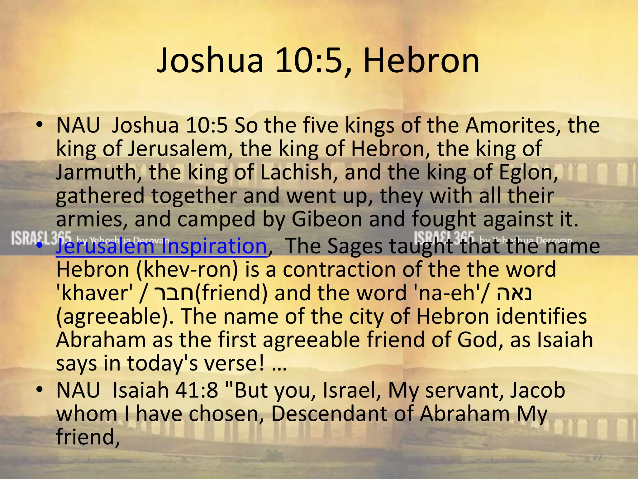 Joshua 9-10, Long Day Of Joshua; Gibeonites; typology, Moses a type ...