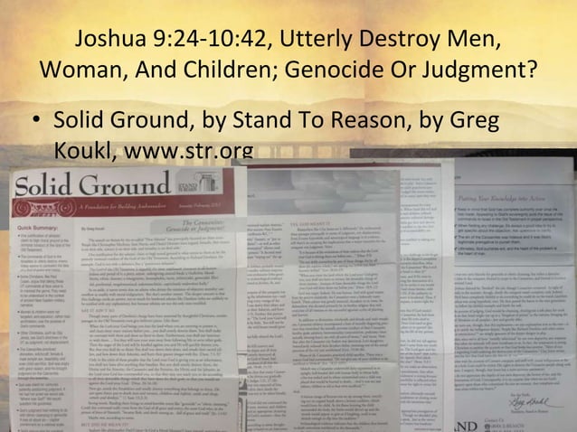Joshua 9-10, Long Day Of Joshua; Gibeonites; typology, Moses a type ...
