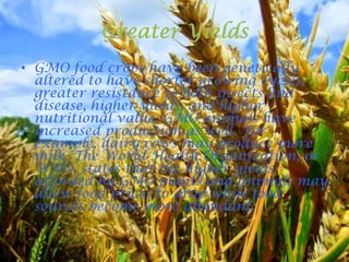 Powerpoint Presentation of GMO by Joshua H. Cabarle BSED I-C | PPTX