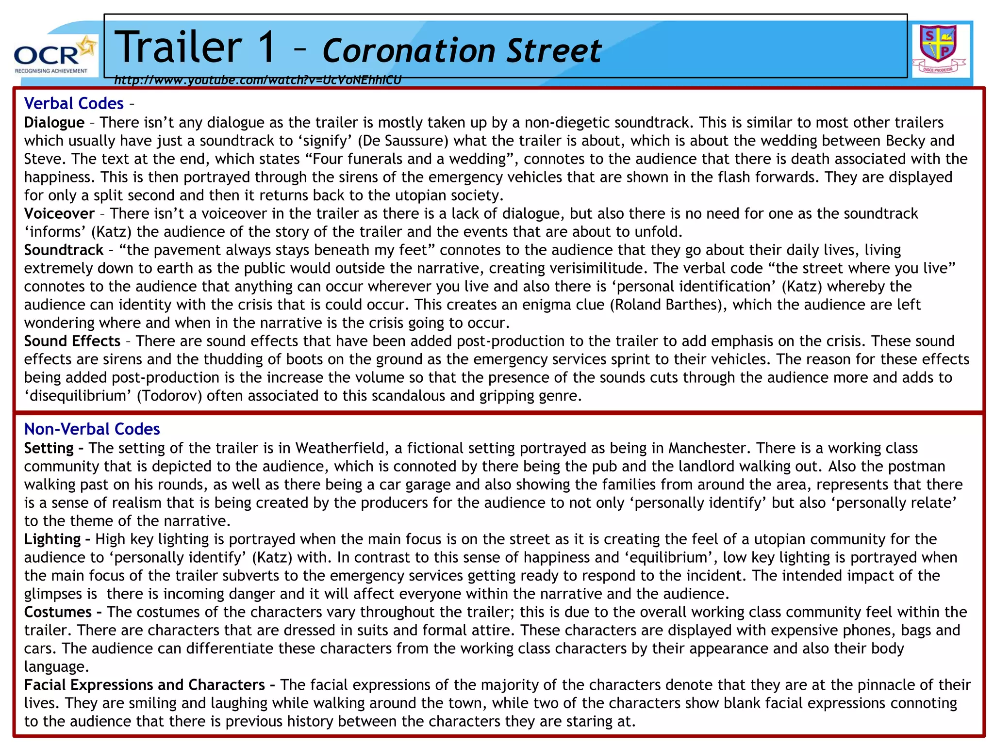 Joshua Davey - 5892 - Soap Opera Textual Analysis | PPTX | Soap Opera ...