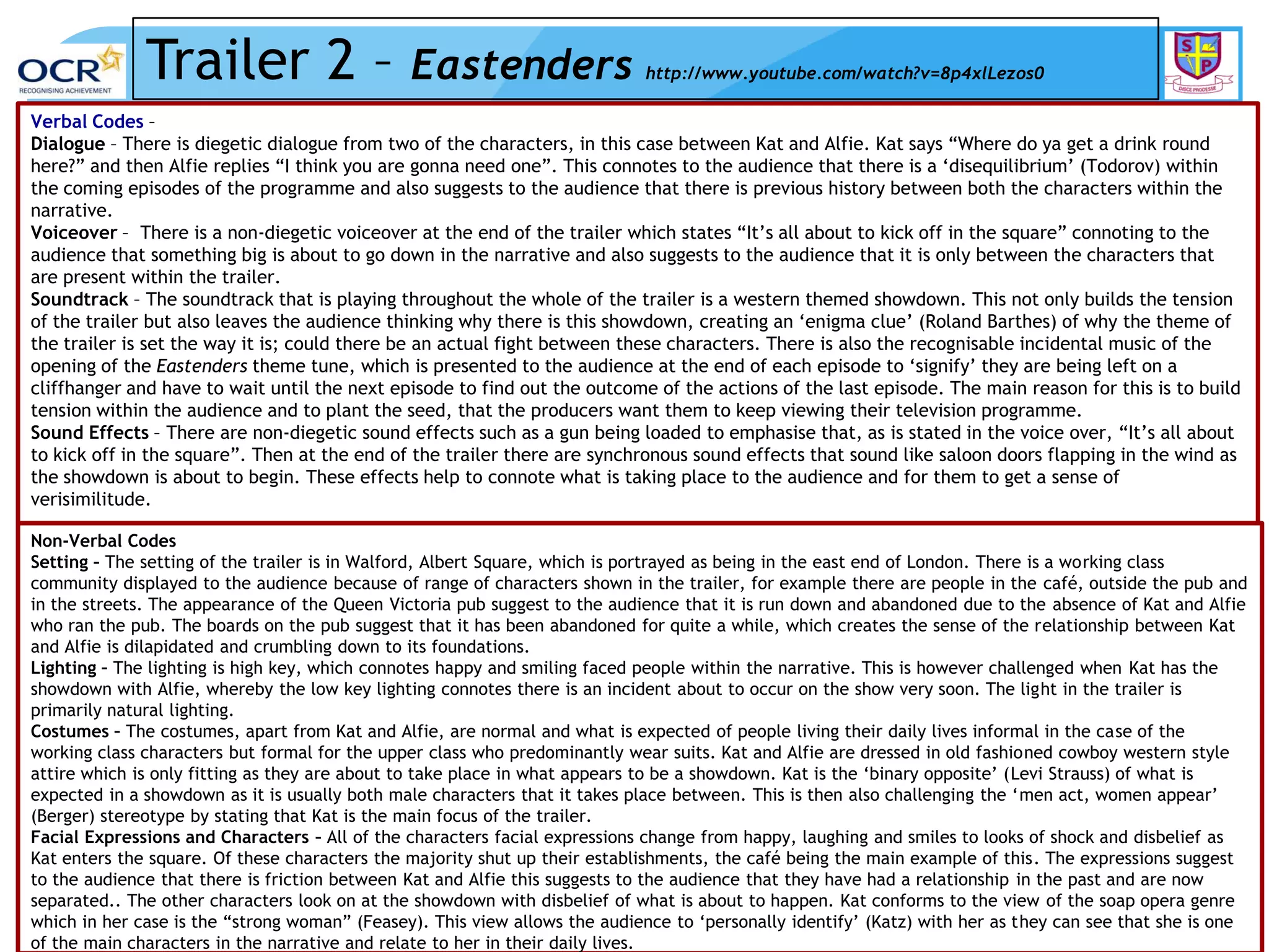 Joshua Davey - 5892 - Soap Opera Textual Analysis | PPTX | Soap Opera ...
