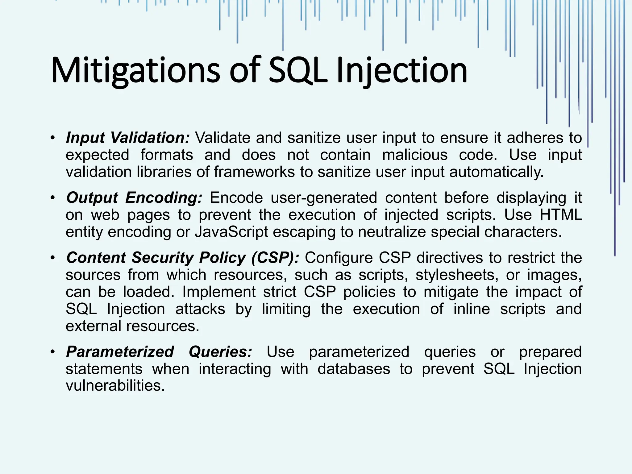 Ethical Hacking Project Sql Injection Vulnerability Analysis Pptx