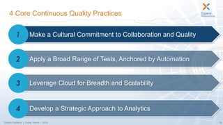 Continuous Quality: DevOps with Quality by Josh Eastman | PPT