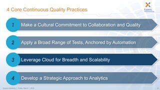 Continuous Quality: DevOps with Quality by Josh Eastman | PPT
