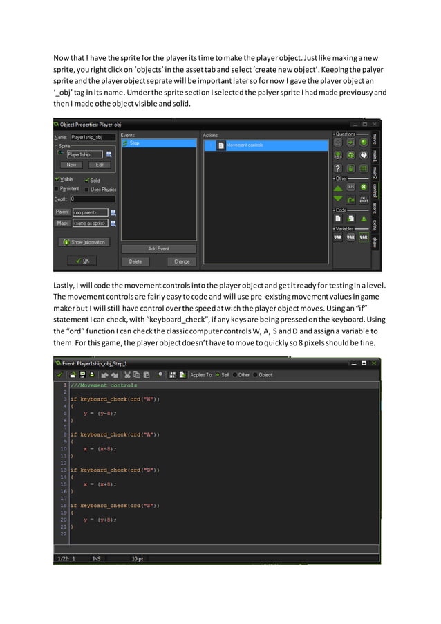 Joshua meyer 2D Game workflow document | PDF