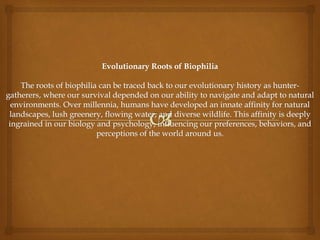 Biophilia_ Unraveling the Innate Human Connection to Nature_s Beauty ...