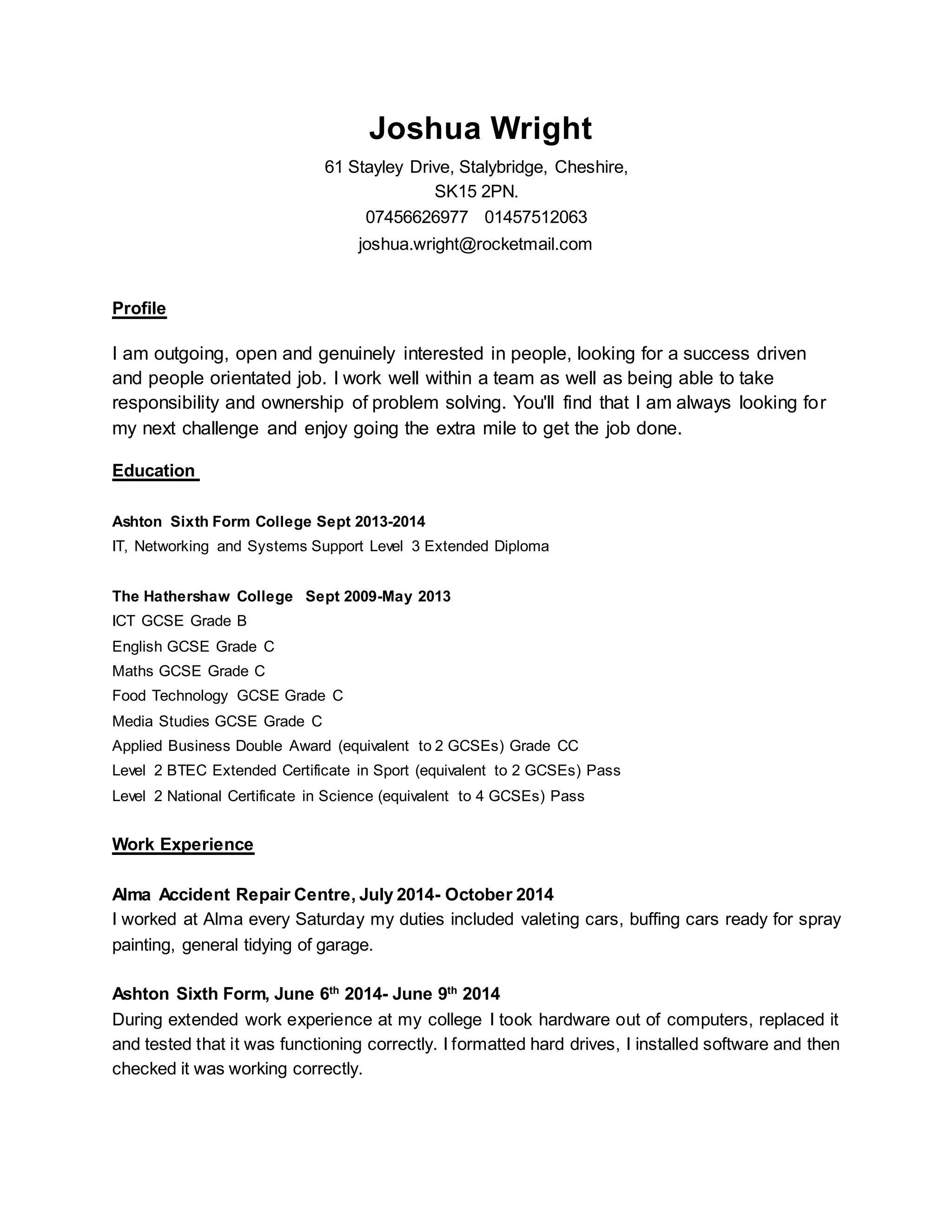 Joshua Wright CV | PDF
