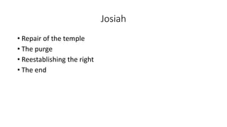 Josiah unhearalded | PPTX | Christianity | Religion & Spirituality