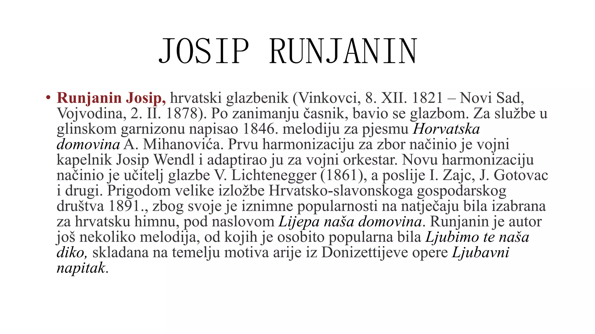 Josip Runjanin_Magi | PPTX