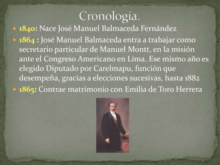 José manuel balmaceda | PPTX