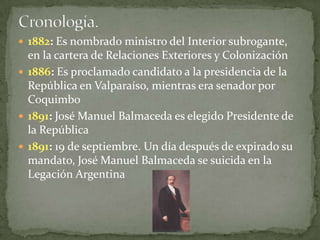 José manuel balmaceda | PPTX