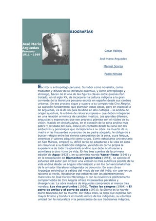 José maría arguedas | DOCX